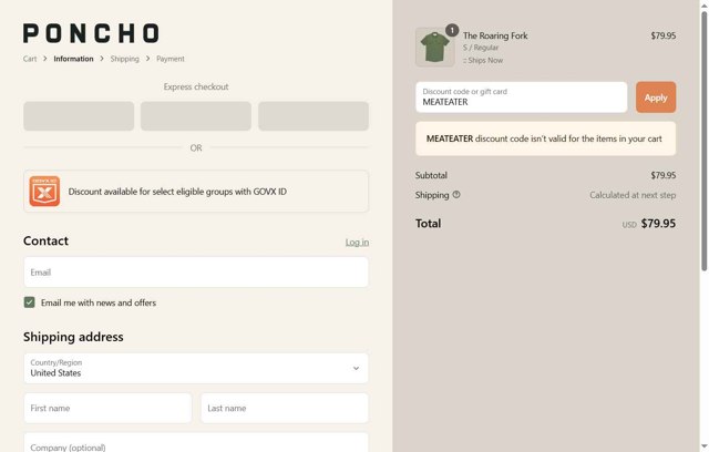 Poncho Outdoors Promo Codes (1 Verified) - 15% Off Jul 2025