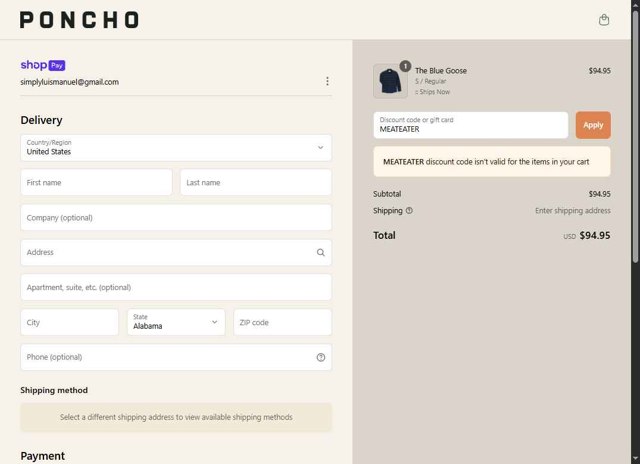 Poncho Outdoors Promo Codes (1 Verified) - 15% Off Jul 2025