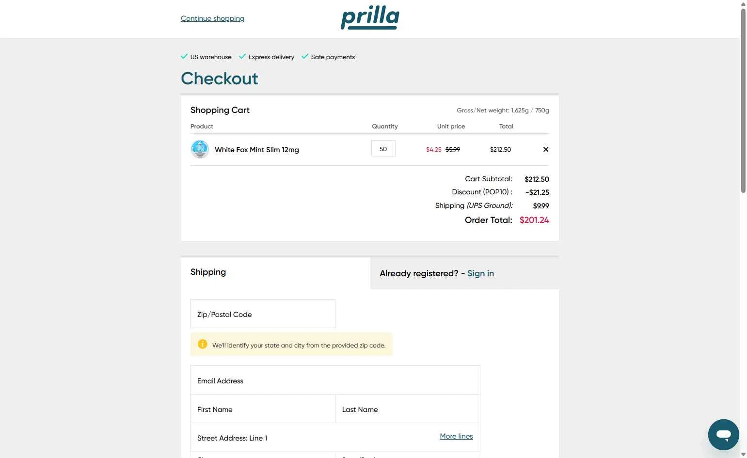 Prilla Discount Code