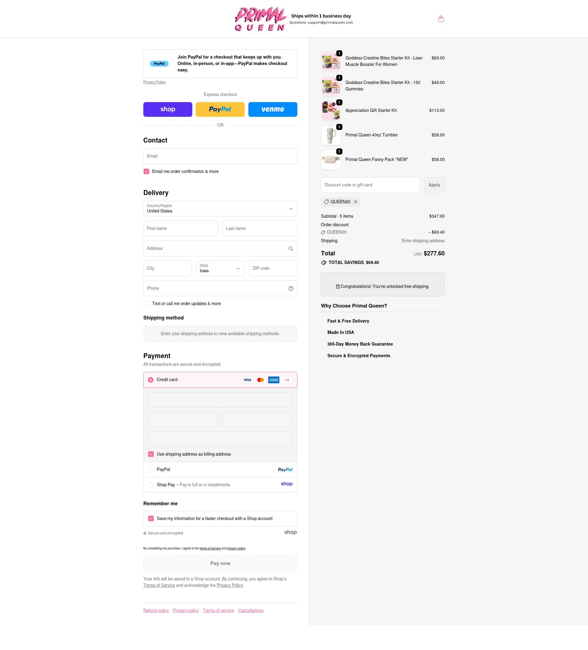 Primal Queen Promo Codes - 20% Off (15 Verified) Nov 2025