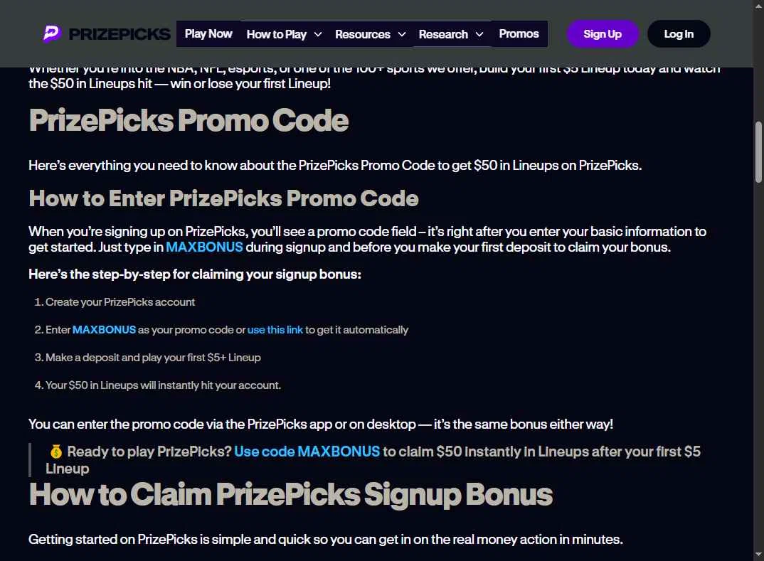 PrizePicks Promo Codes - $50 Off (4 Verified) Dec 2025