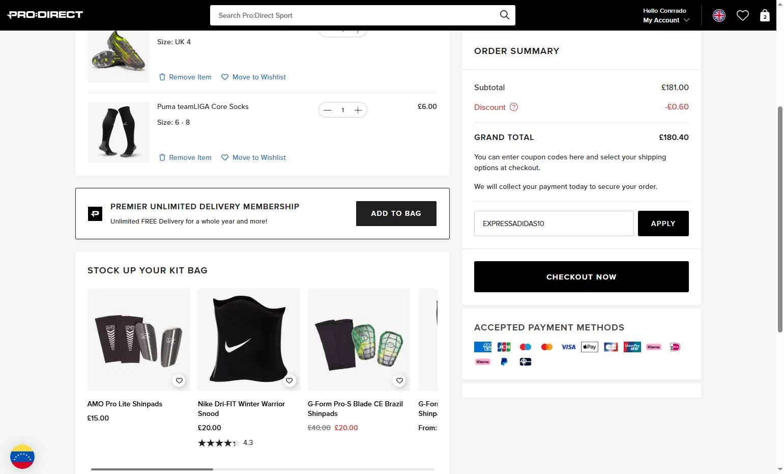 Pro:Direct Soccer Promo Codes - 10% Off Coupons Apr 2026
