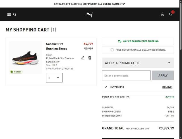 Puma Discount Codes - 10% Off (2 Verified) Sep 2025