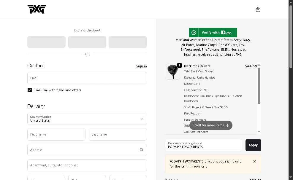 PXG Promo Codes - 10% Off w/Code (2 Verified) Dec 2025