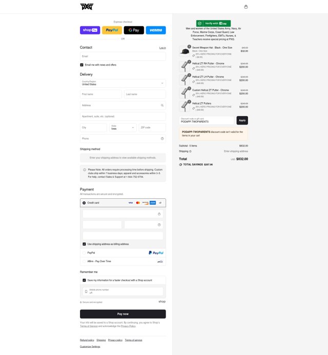 PXG Discount Codes - 10% Off (2 Verified) Aug 2025