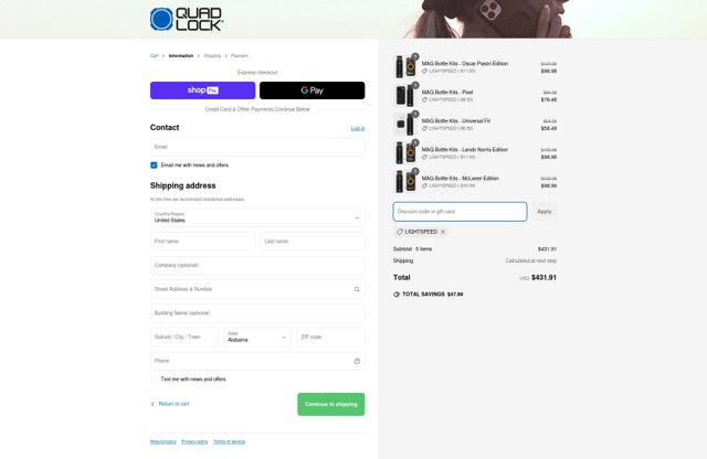 Quad Lock Discount Codes (9 Verified) - 10% Off May 2025