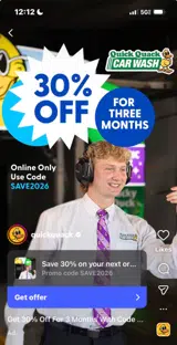 Quick Quack Car Wash Promo Codes - 55% Off Jun 2026