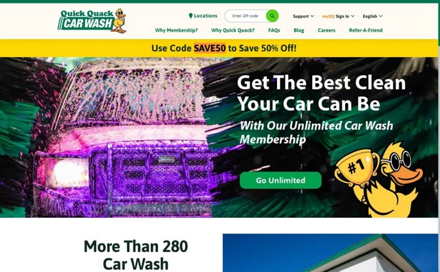 Quick Quack Car Wash Promo Codes - 55% Off Sep 2025