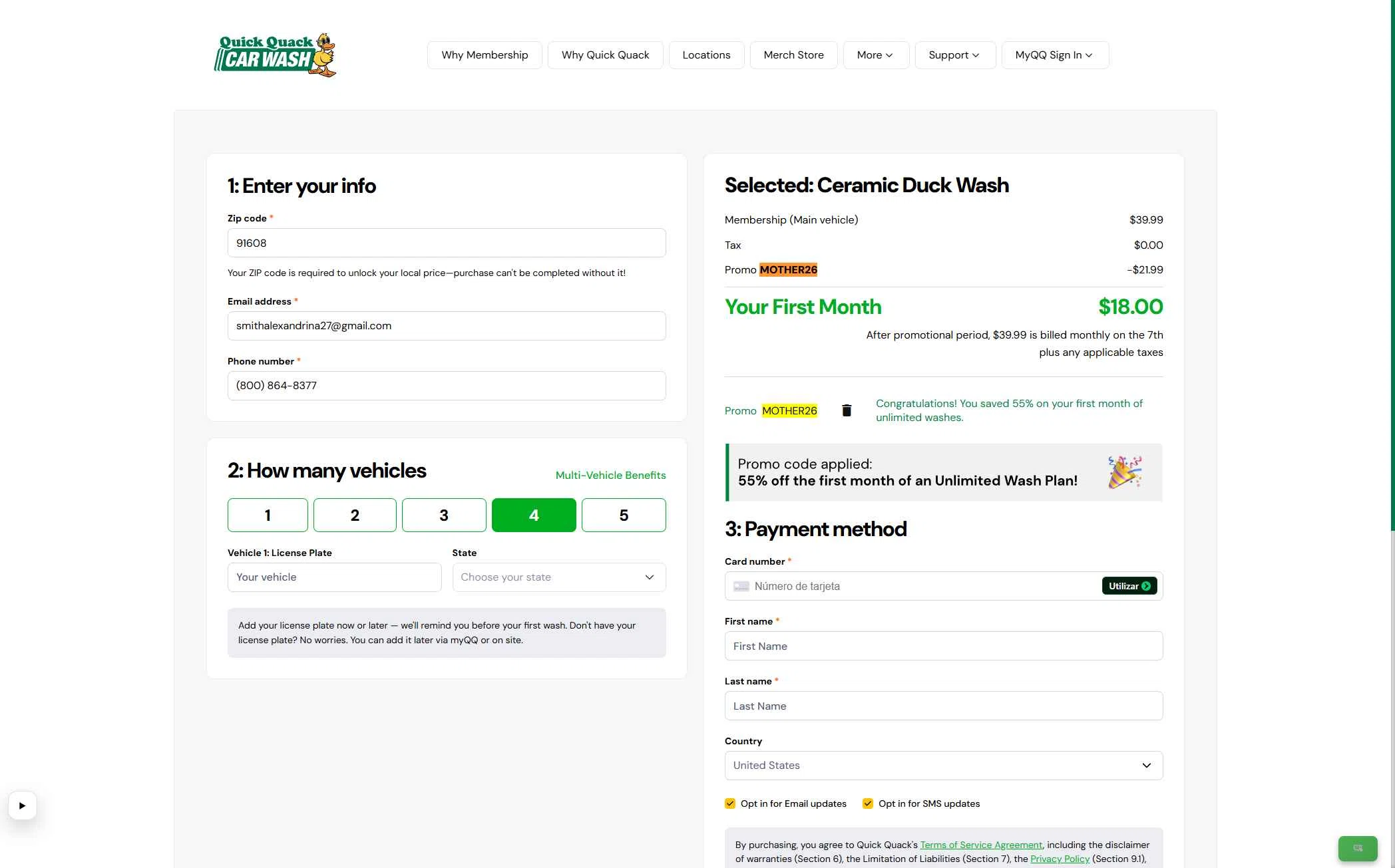 Quick Quack Car Wash Promo Codes - 55% Off Jun 2026