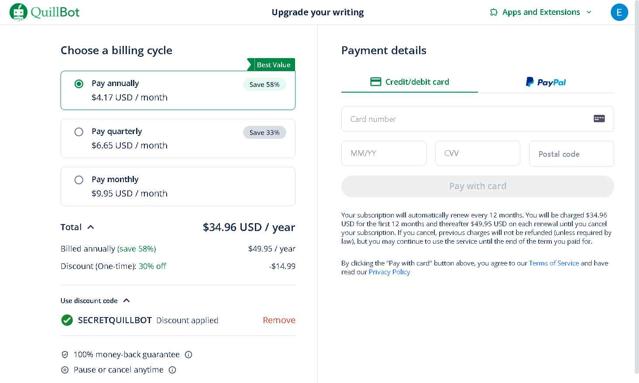 QuillBot Promo Codes (11 Verified) - 30% Off w/Code Oct 2025