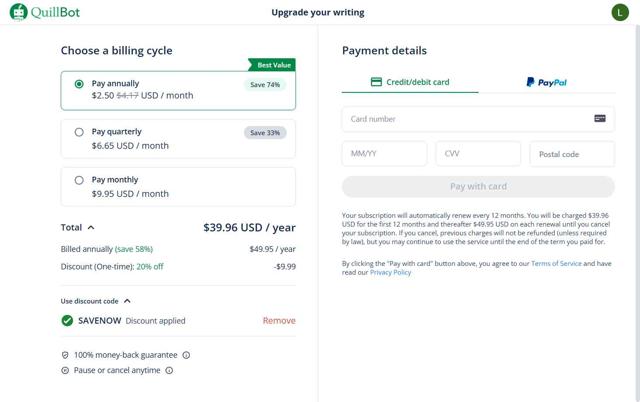 QuillBot Promo Codes (12 Verified) - 30% Off w/Code Oct 2025