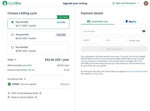 QuillBot Promo Codes (11 Verified) - 30% Off w/Code Oct 2025