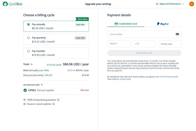 QuillBot Promo Codes (10 Verified) - 30% Off w/Code Jul 2025