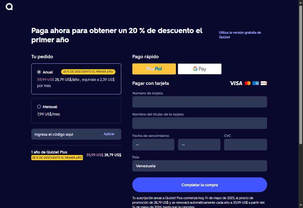 Quizlet Promo Codes - 15% Off First Buy Coupons Dec 2025