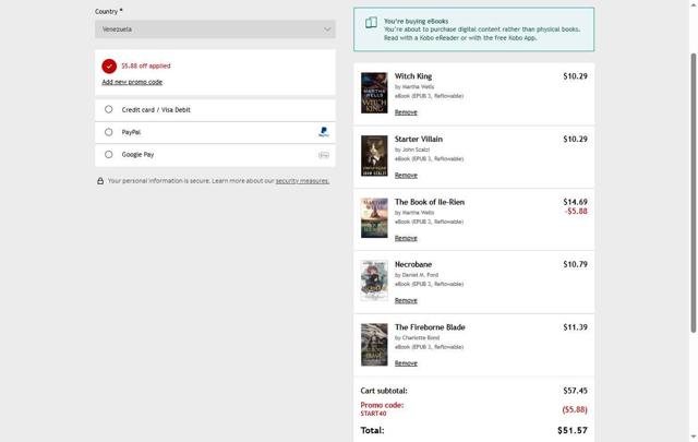 Rakuten Kobo Promo Codes - 40% Off (Verified) Sep 2025