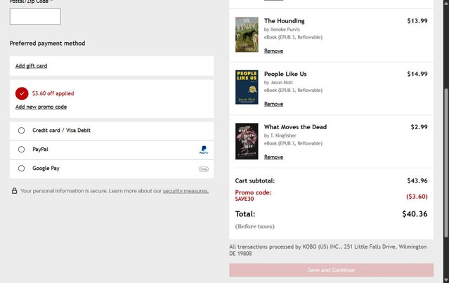 Rakuten Kobo Promo Codes - 40% Off (Verified) Aug 2025