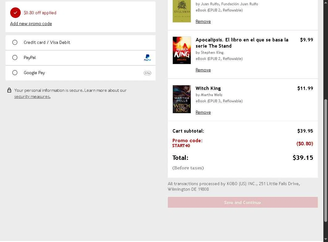 Rakuten Kobo Promo Codes - 40% Off (3 Verified) Jan 2026