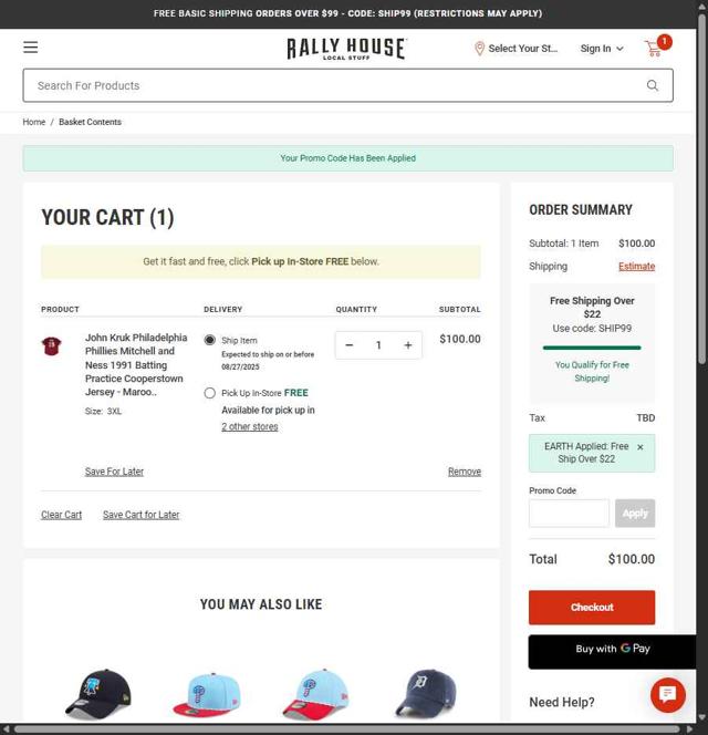 Rally House Promo Codes (7 Verified) - 20% Off Oct 2025