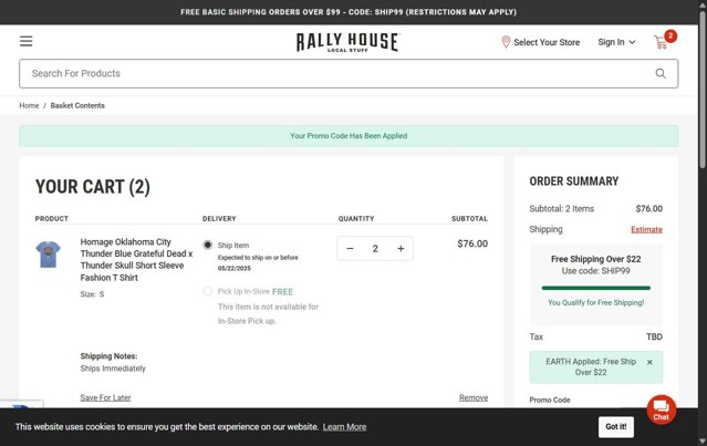 Rally House Promo Codes (8 Verified) - 20% Off Aug 2025
