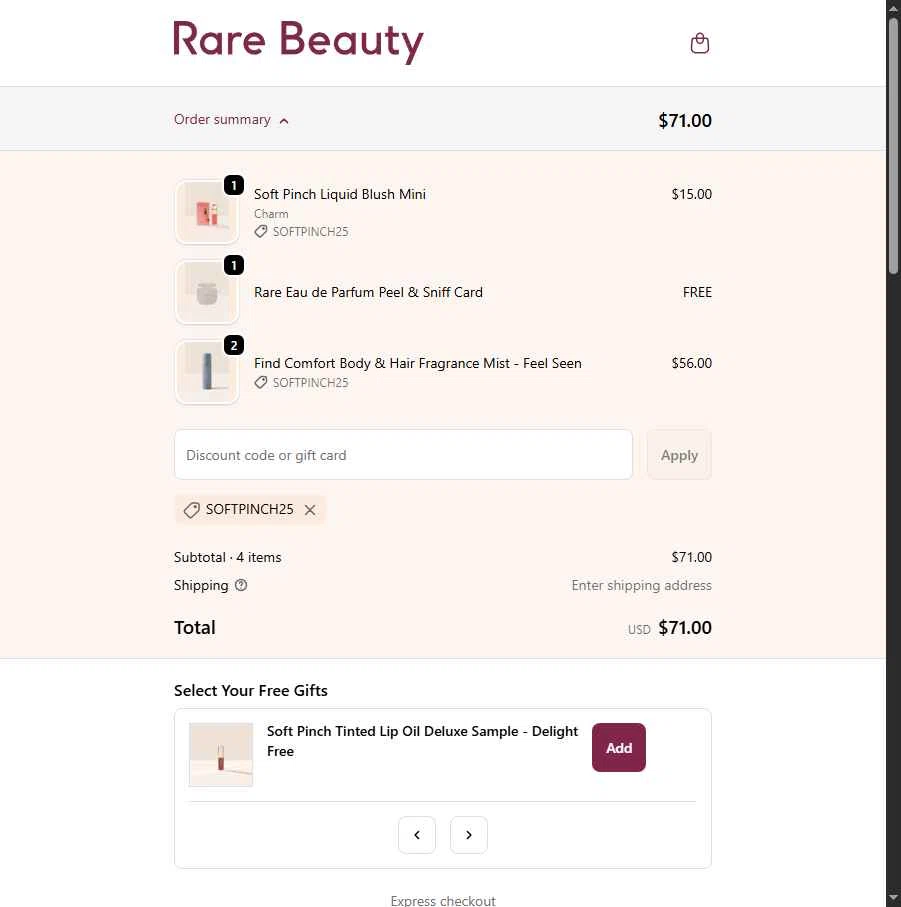 Rare Beauty Promo Codes - 10% Off (2 Verified) Jan 2026