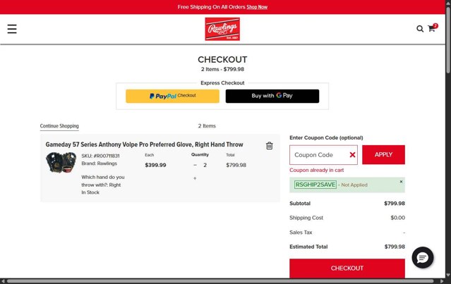 Rawlings Coupon Codes (9 Verified) - 25% Off w/Code May 2025