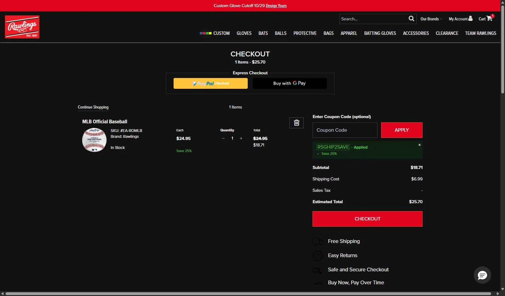 Rawlings Promo Codes - 25% Off (15 Verified) Nov 2025