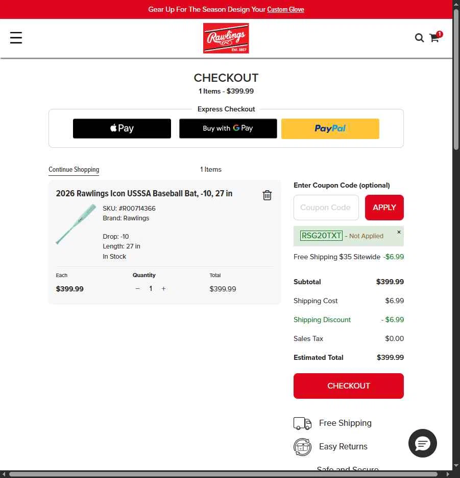 Rawlings Promo Codes - 25% Off (14 Verified) Mar 2026