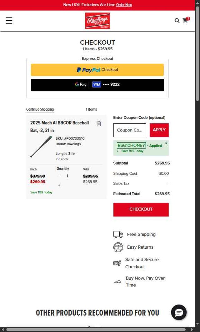 Rawlings Discount Codes - 25% Off (9 Verified) May 2025