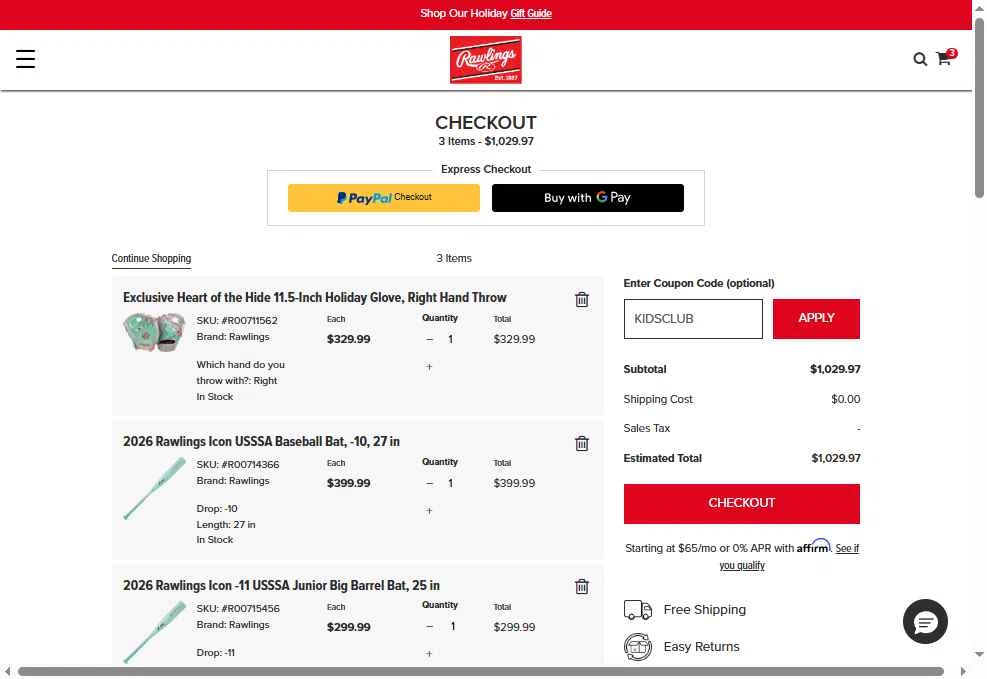 Rawlings Promo Codes - 25% Off (15 Verified) Dec 2025