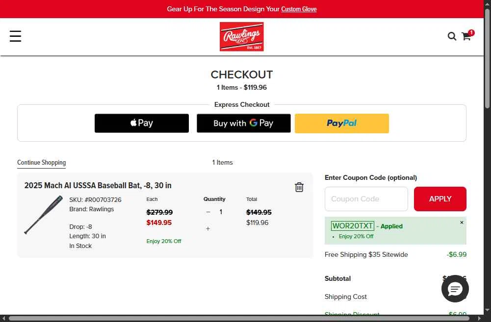 Rawlings Promo Codes - 25% Off (14 Verified) Feb 2026