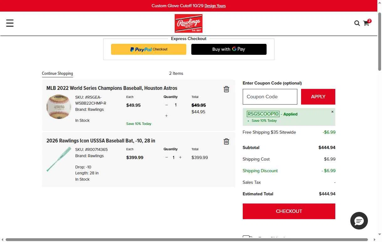 Rawlings Promo Codes - 25% Off (15 Verified) Nov 2025