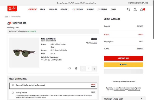 Ray-Ban Discount Codes - $10 Off (2 Verified) Jun 2025