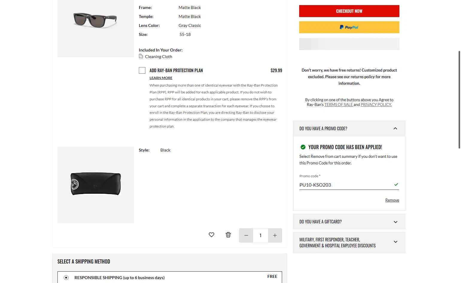 Ray-Ban Promo Codes - $10 Off (1 Verified) Nov 2025