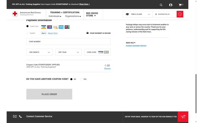 American Red Cross Promo Codes - 10% Off Aug 2025