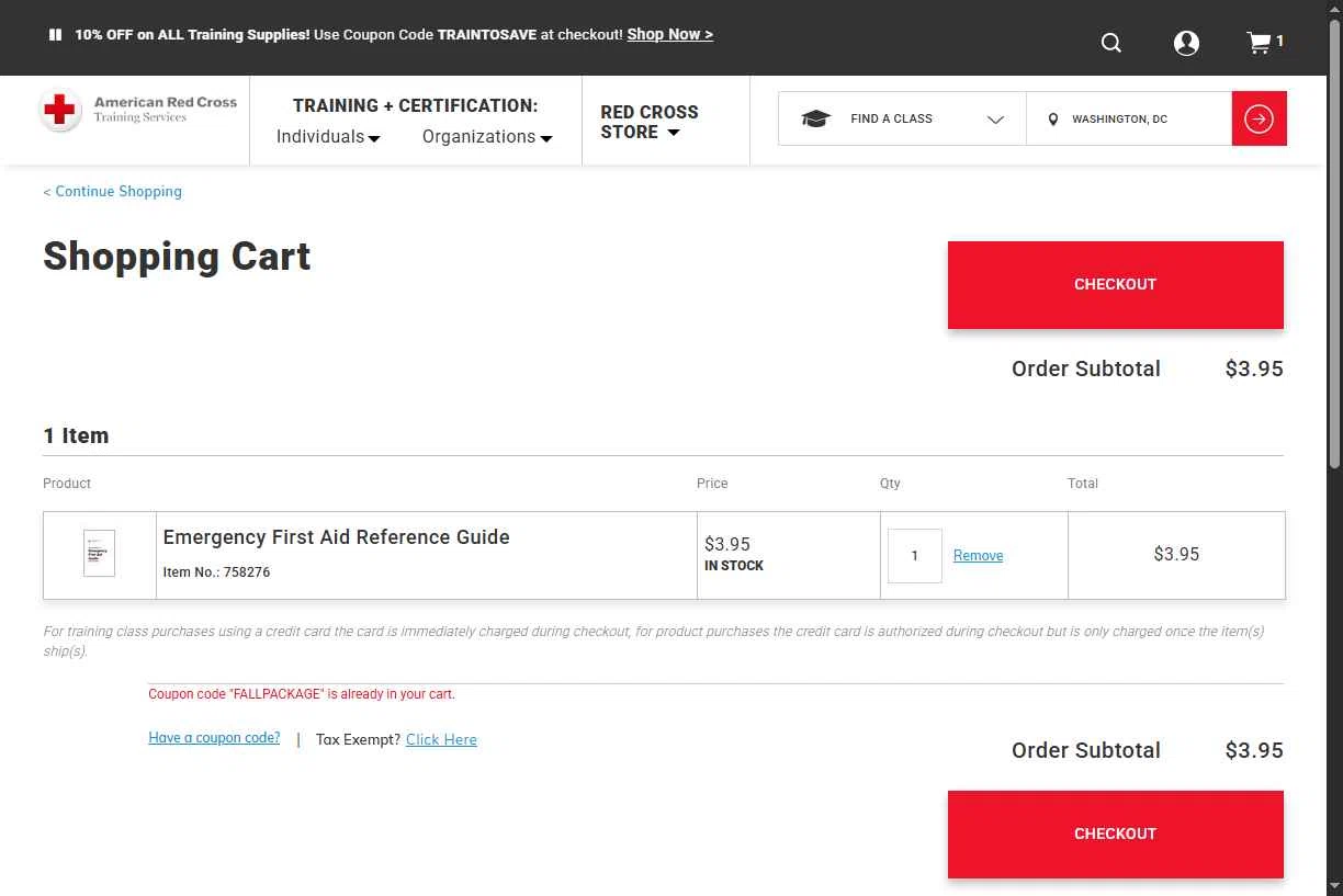 American Red Cross Promo Code - 10% Off Dec 2025