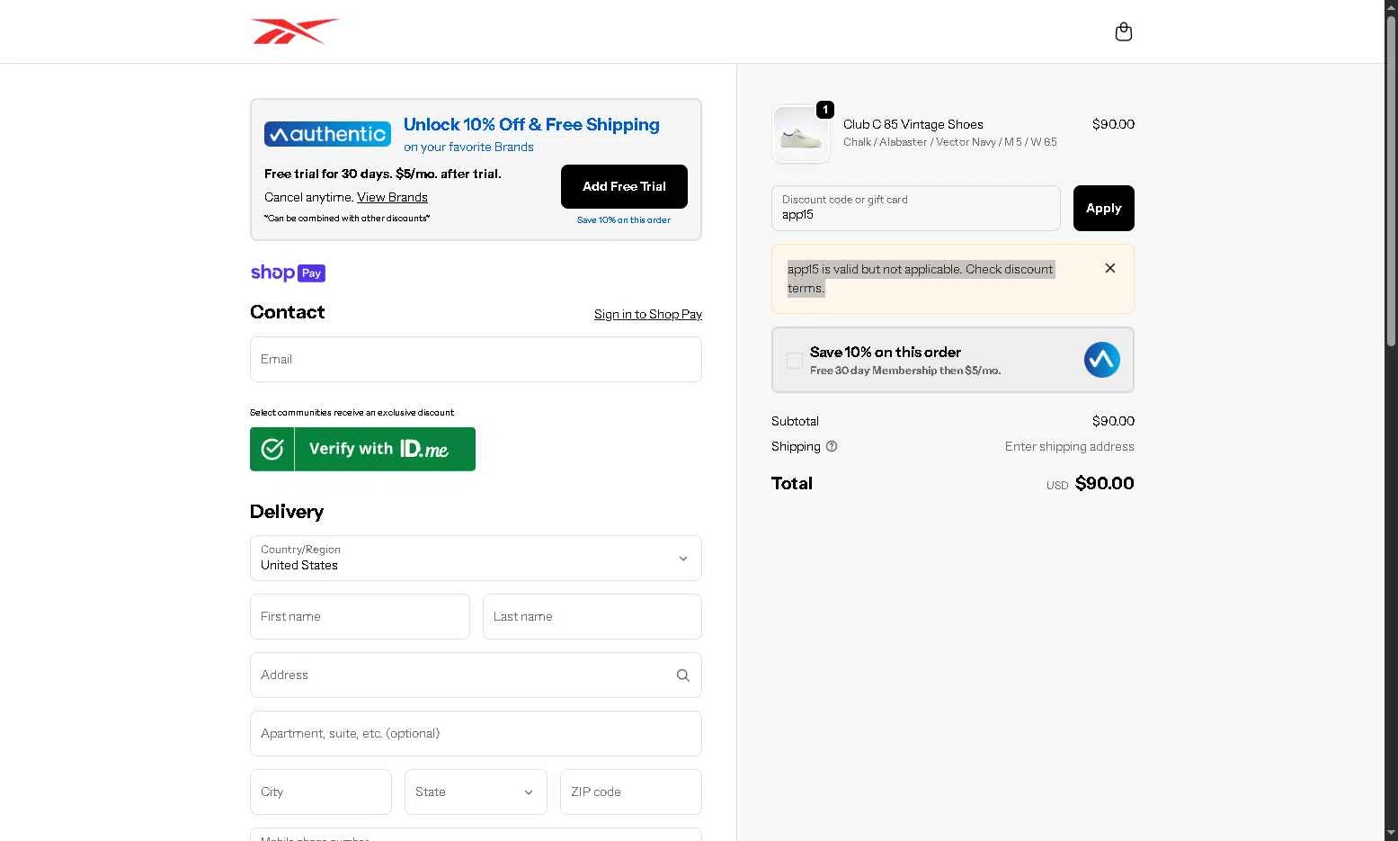 Reebok Promo Codes - 15% Off (2 Verified) Nov 2025