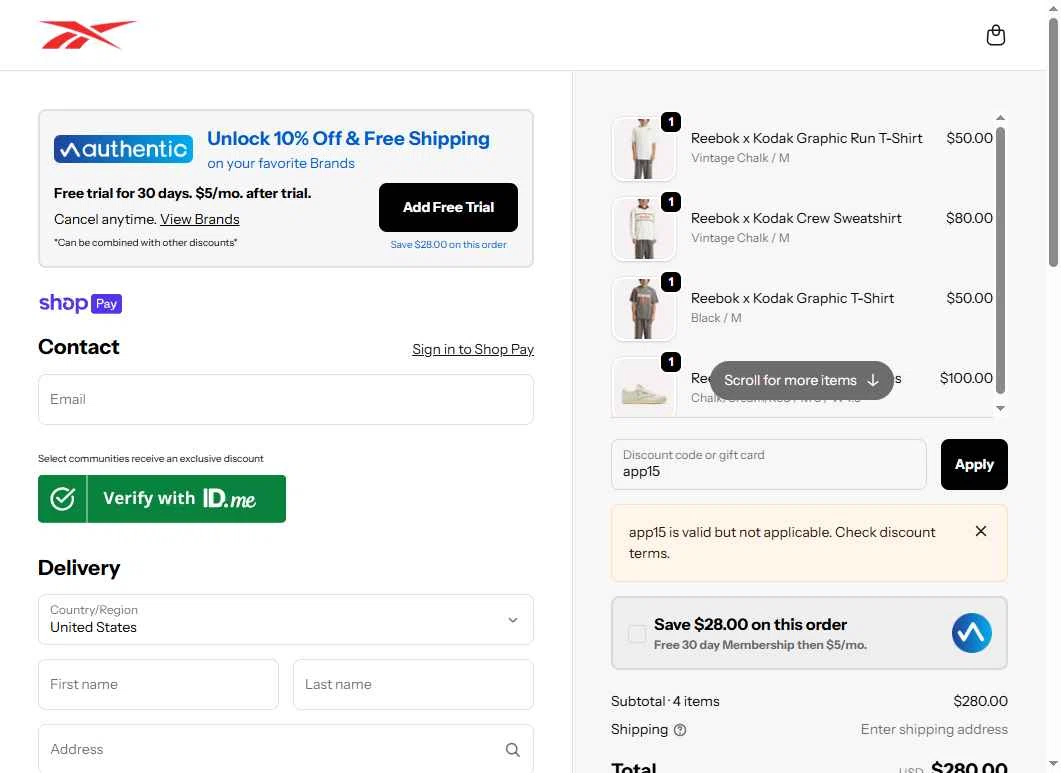 Reebok Discount Codes - 15% Off (2 Verified) Oct 2025