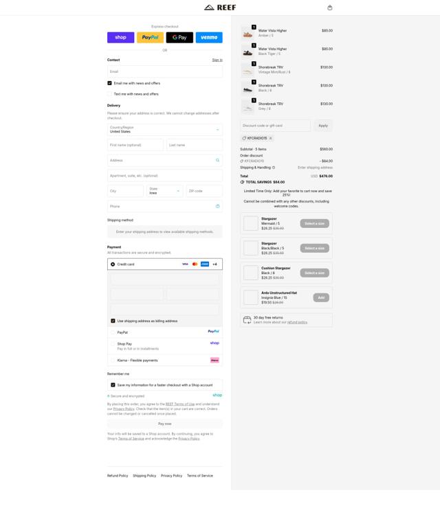 Reef Promo Codes (5 Verified) - 25% Off Sitewide Oct 2025