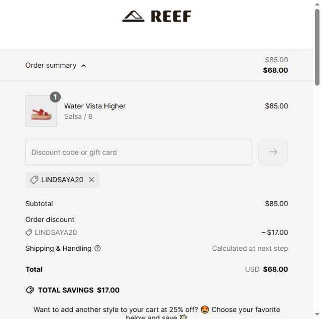 Reef Promo Codes (5 Verified) - 20% Off Sitewide May 2025