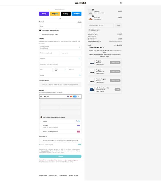 Reef Promo Codes (5 Verified) - 15% Off Sitewide Sep 2025