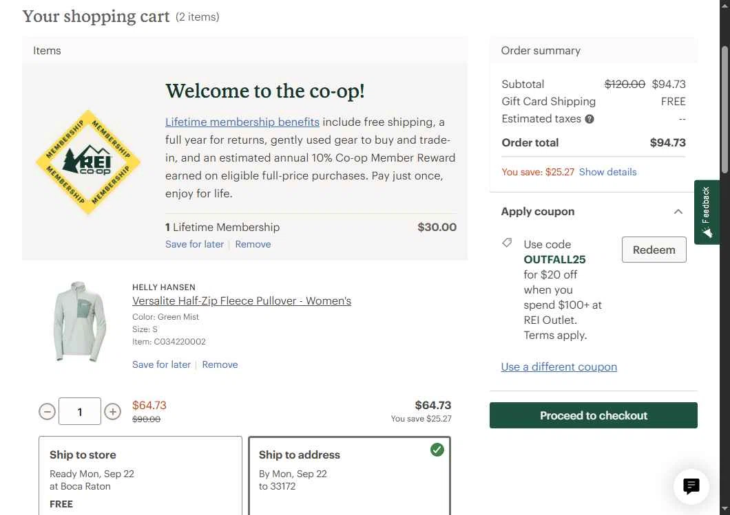 REI Promo Codes (1 Verified) - 25% Off + Free Ship Nov 2025