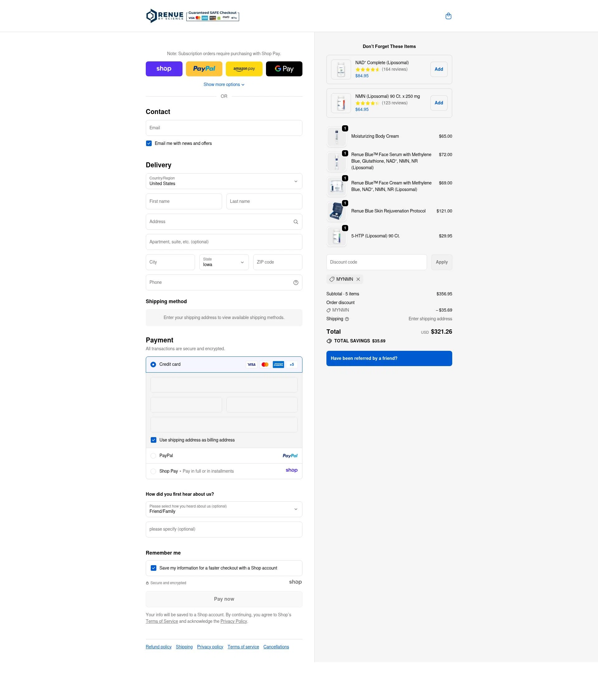 RENUE BY SCIENCE Promo Code - 10% Off (Verified) Dec 2025
