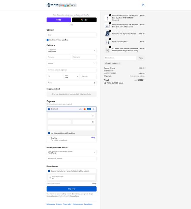 RENUE BY SCIENCE Promo Codes - 10% Off Oct 2025