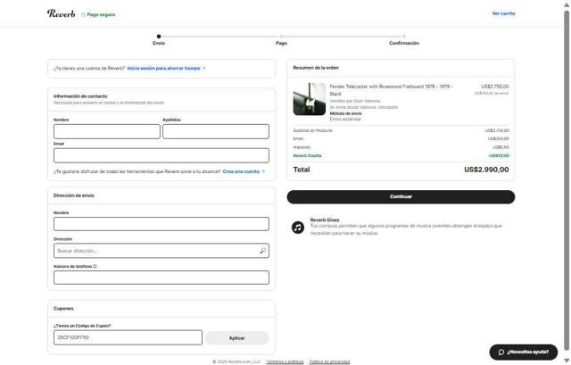 Reverb Discount Codes - $10 Off (1 Verified) Sep 2025