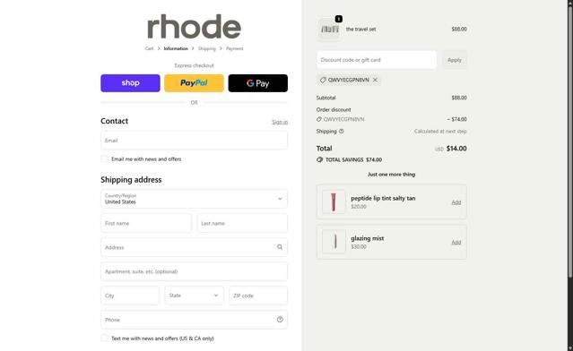 rhode skin Promo Codes (1 Verified) - 30% Off Oct 2025