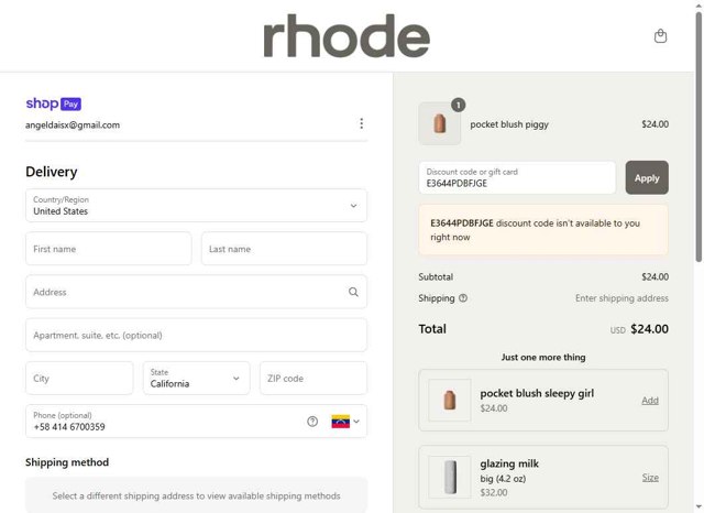 rhode skin Discount Codes (1 Verified) - 20% Off May 2025