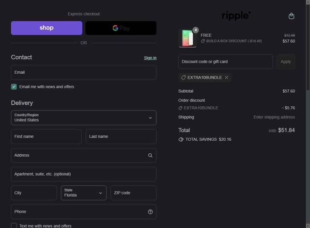 ripple+ Promo Codes (4 Verified) - 10% Off Sitewide Sep 2025