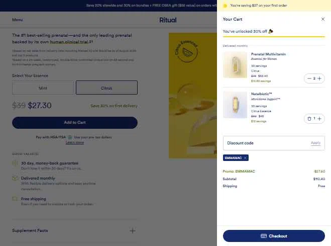Ritual Promo Codes - 25% Off (56 Verified) Dec 2025