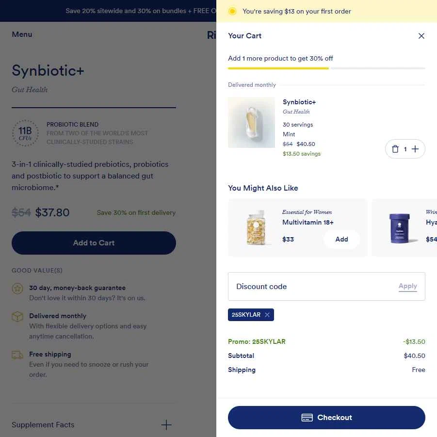 Ritual Promo Codes - 25% Off (50 Verified) Dec 2025
