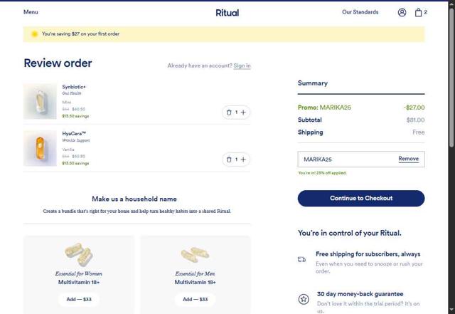 Ritual Promo Codes (59 Verified) - 25% Off Sitewide Sep 2025